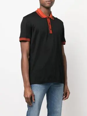 BILLIONAIRE Logo-embroidered Cotton Polo Shirt - Black