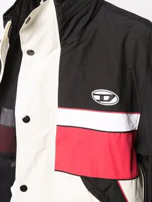 DIESEL® Paneled Funnel Neck Jacket