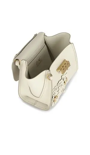 Zac Posen Eartha Mini Top Handle Bag In Neutral