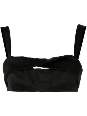 Zimmermann Wide-strap Detail Bra - Black