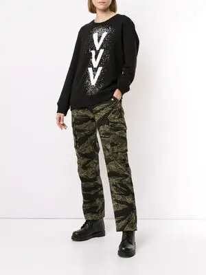 PORTS V Triple-v Print Relaxed Fit Sweatshirt