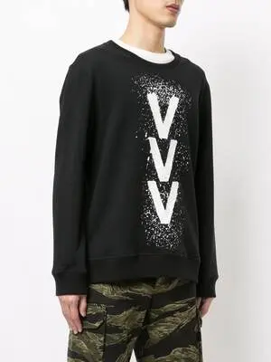 PORTS V Triple-v Print Relaxed Fit Sweatshirt