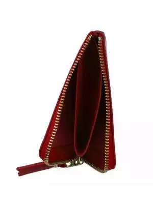 Comme Des Garçons Zip-up Leather Wallet