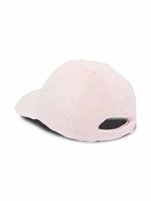 Miu Miu Embroidered-Logo Baseball Cap - Pink | Editorialist