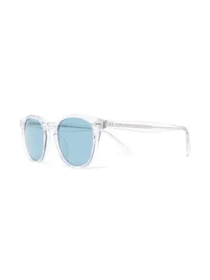 Oliver Spencer Desmon Wayfarer Sunglasses - White