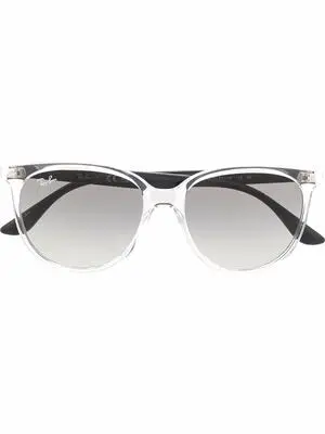 Ray-ban Round-frame Gradient Sunglasses - Black