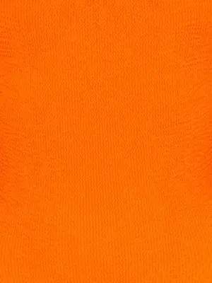 Hunza G Square-cut Crinkled One-piece Swimsuit - Orange
