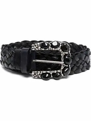 P.a.r.o.s.h Embellished-buckle Belt - Black