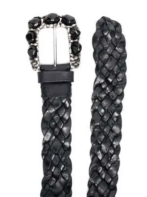 P.a.r.o.s.h Embellished-buckle Belt - Black