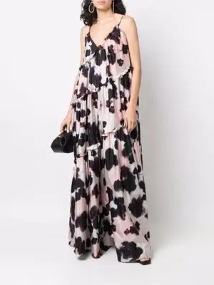 DEL CORE Ruffle-detail Jumpsuit