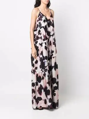 DEL CORE Ruffle-detail Jumpsuit