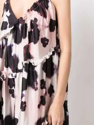 DEL CORE Ruffle-detail Jumpsuit