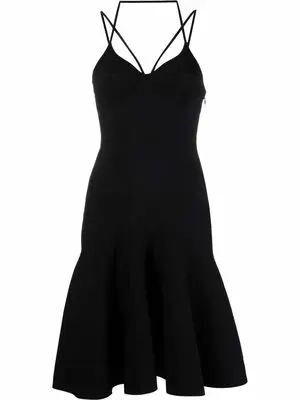 Alexander McQueen Fluted Mini Dress