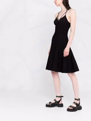 Alexander McQueen Fluted Mini Dress