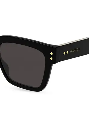 Gucci Logo 54mm Rectangular Sunglasses
