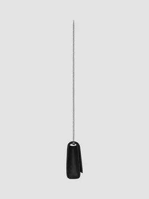 Saint Laurent Kate Grained Leather Shoulder Bag - Black