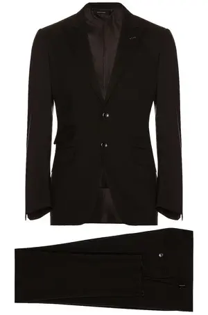 TOM FORD Plain Weave Suit - Black