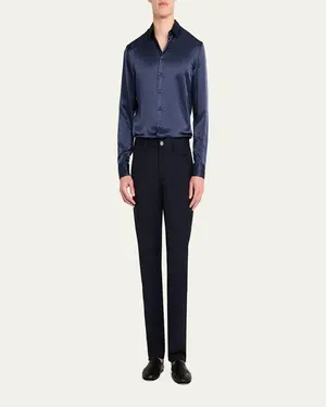 Giorgio Armani Wool Five-pocket Pants