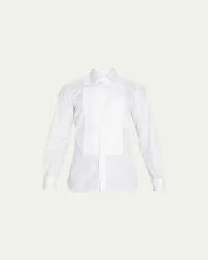 TOM FORD Pleated Bib-front Cotton Dress Shirt