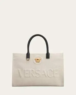Versace La Medusa Logo Tote Bag