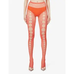 RUI Fishnet Cut-out Stretch-knit Tights