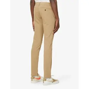 Paige Transcend Knit Stafford Tapered Trousers - Golden Elm
