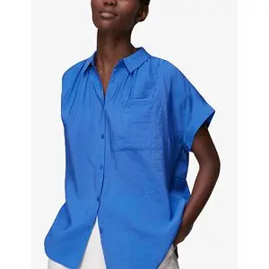 Whistles Nicola Button-through Woven Shirt Xs