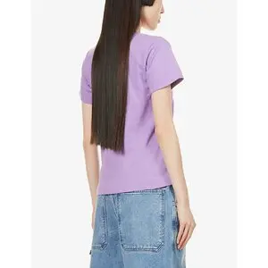 Play Comme Des Garcon Comme Des Garçons Play Heart-embroidered T-shirt - Purple