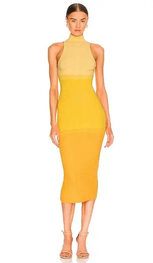 CAMILA COELHO Cressida Dress - Yellow Ombre