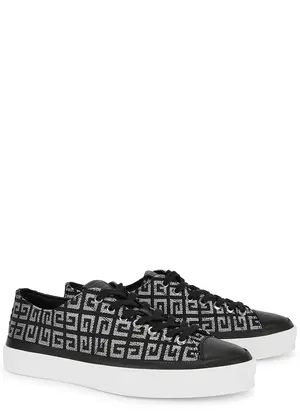 Givenchy City 4g Logo-jacquard Canvas Sneakers