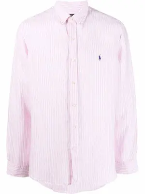 Polo Ralph Lauren Polo Pony Striped Shirt - Pink