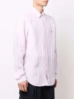 Polo Ralph Lauren Polo Pony Striped Shirt - Pink