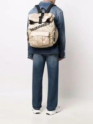 Dsquared2 Logo-print Buckled Backpack