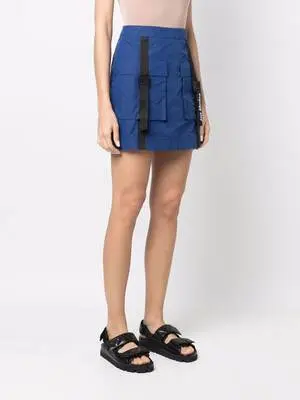 Moschino High-waisted Cargo Pencil Skirt - Blue