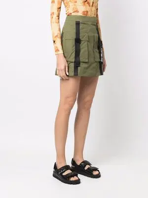 Moschino Pocket-detail Mini Skirt - Green