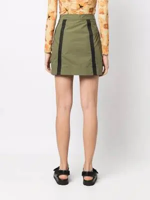 Moschino Pocket-detail Mini Skirt - Green