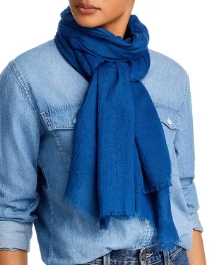 Echo Sustainable Crinkle Wrap Estate Blue