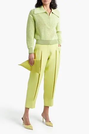 Simkhai Open-knit Cotton-blend Sweater Size