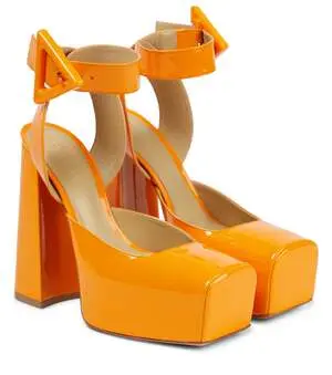 Bottega Veneta Tower Leather Platform Pumps