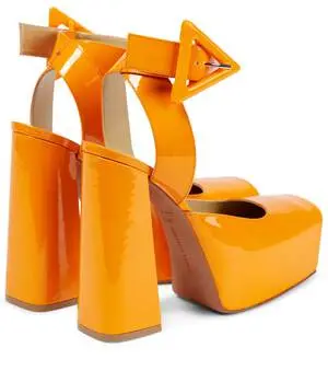 Bottega Veneta Tower Leather Platform Pumps