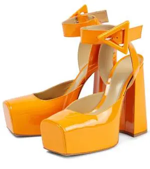 Bottega Veneta Tower Leather Platform Pumps
