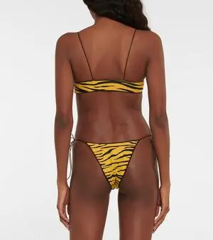 TROPIC OF C The C Zebra-print Bikini Top