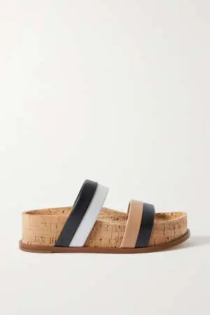Gabriela Hearst Striker Leather Platform Sandals