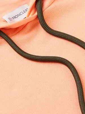 Moncler Logo-appliquéd Cotton-jersey Hoodie