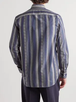 DOPPIAA Aantero Striped Cotton-poplin Shirt