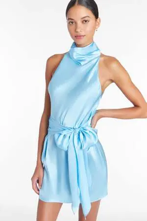 amanda uprichard sandrine dress green Amanda Uprichard Aurela Halter Gown in Jungle – Suite 201 main image 1
