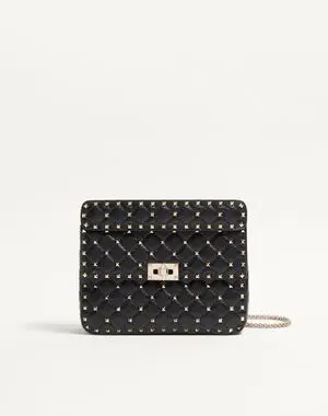 Valentino Garavani Medium Rockstud Spike Bag - Black