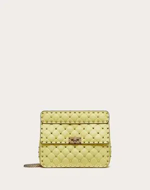 Valentino Garavani Medium Rockstud Spike Bag Light Yellow