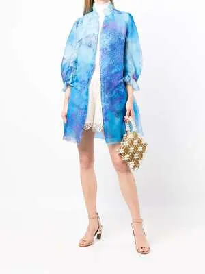 Shiatzy Chen Floral Silk Jacket