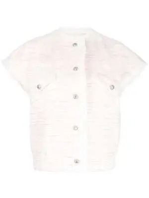 Shiatzy Chen Lace-embellished Tweed Jacket - Pink